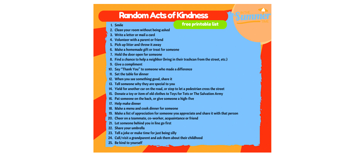 The Ultimate Summer Challenge Of Kindness | Osprey Observer