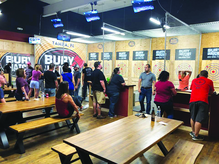 Customers Take Aim At New Axe Throwing Business – Bury The Hatchet ...
