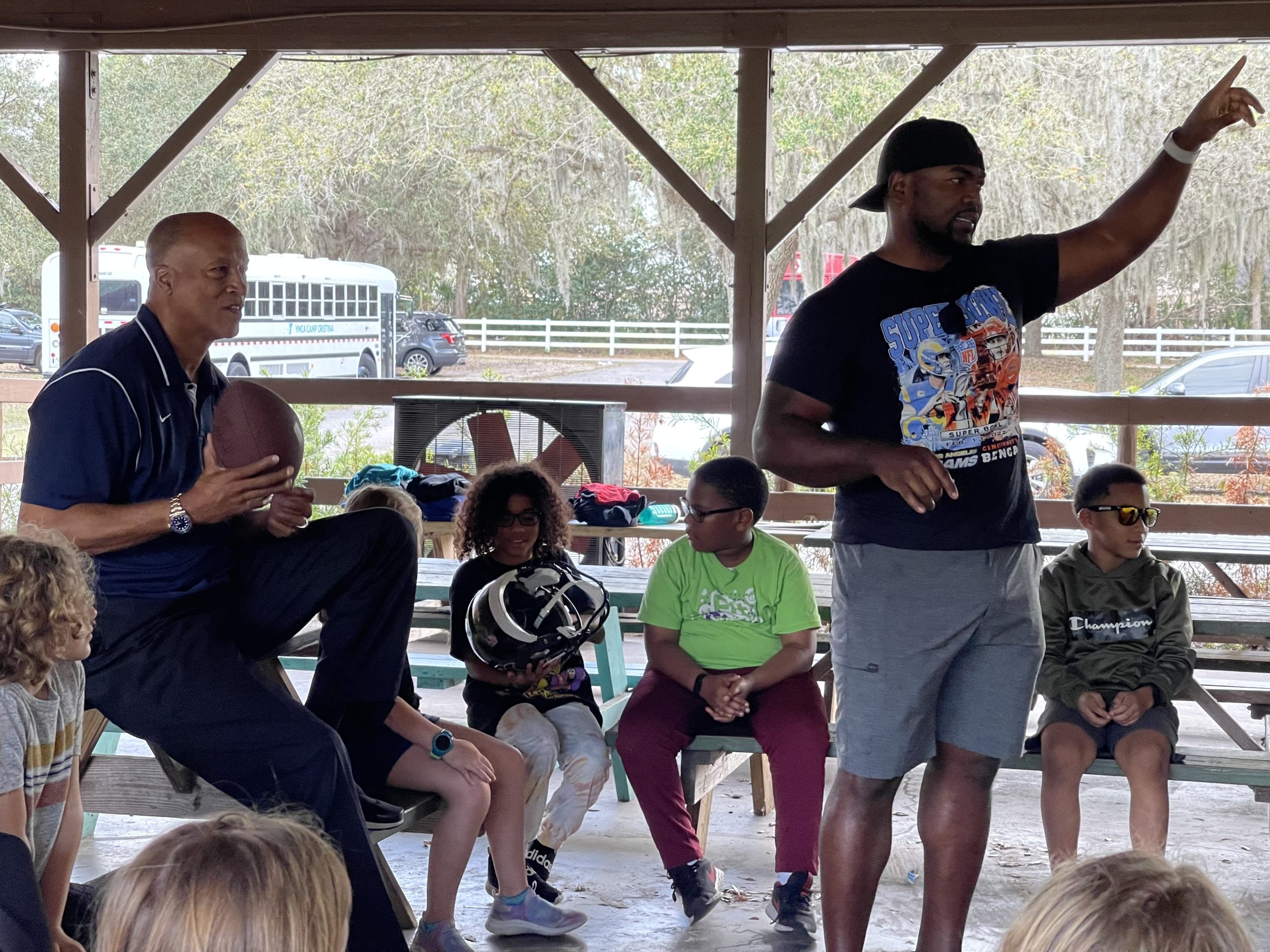 YMCA Program Hosts NFL Players Chris Pressley And Jerry Bell | Osprey ...