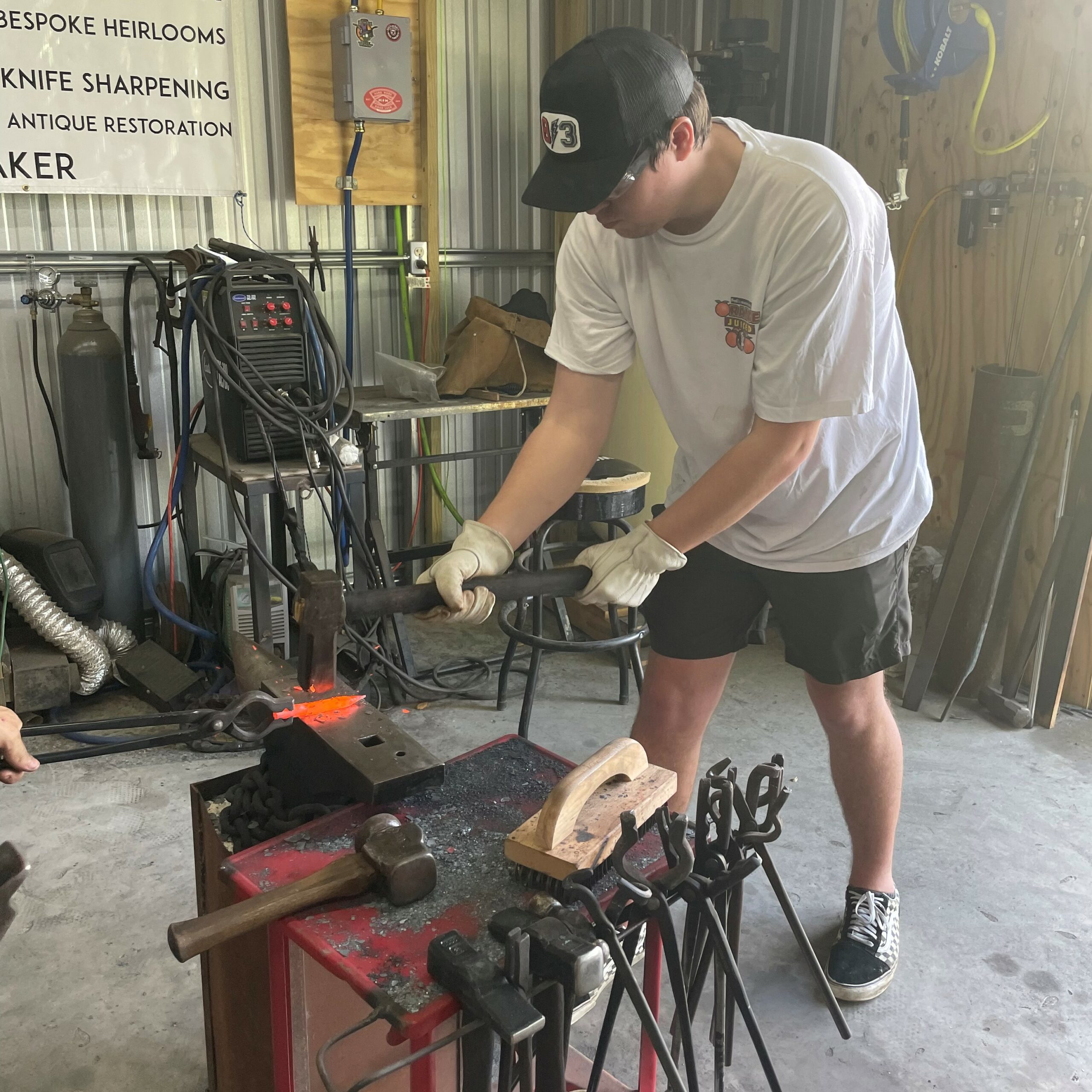 Jordan Cox, Blacksmith Teaches Trade With Classes | Osprey Observer