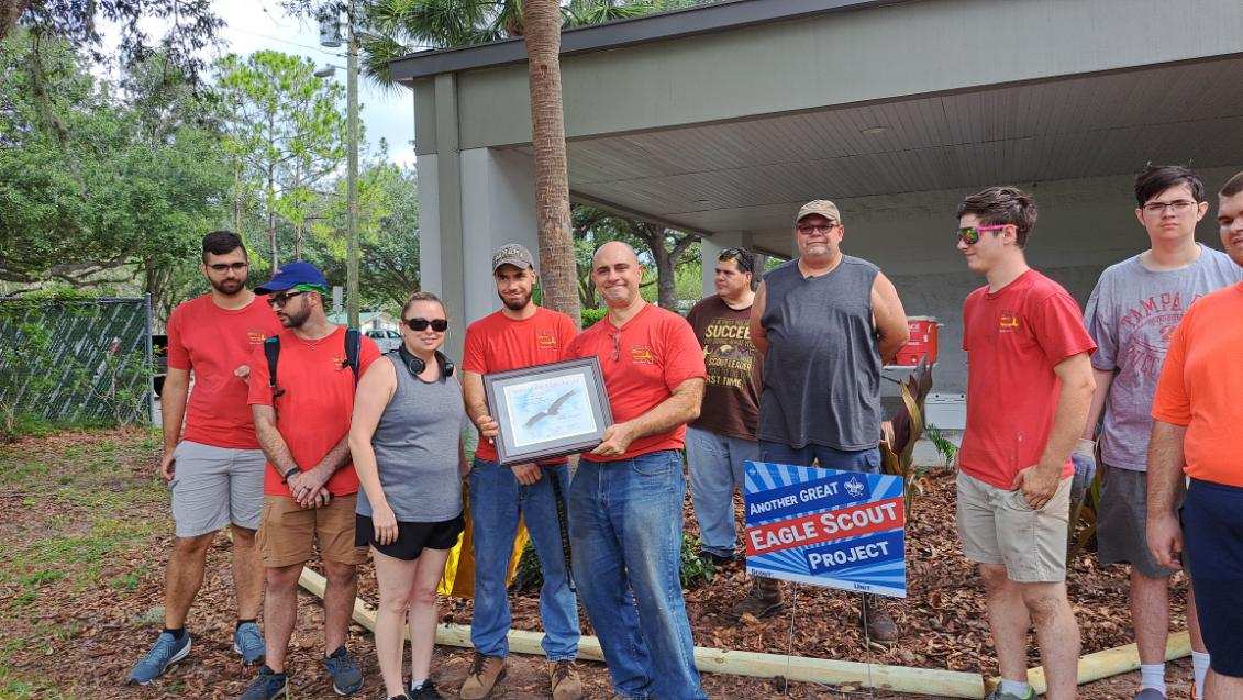 Boy Scout Troop Finishes Eagle Scout Project For Fallen Member | Osprey ...