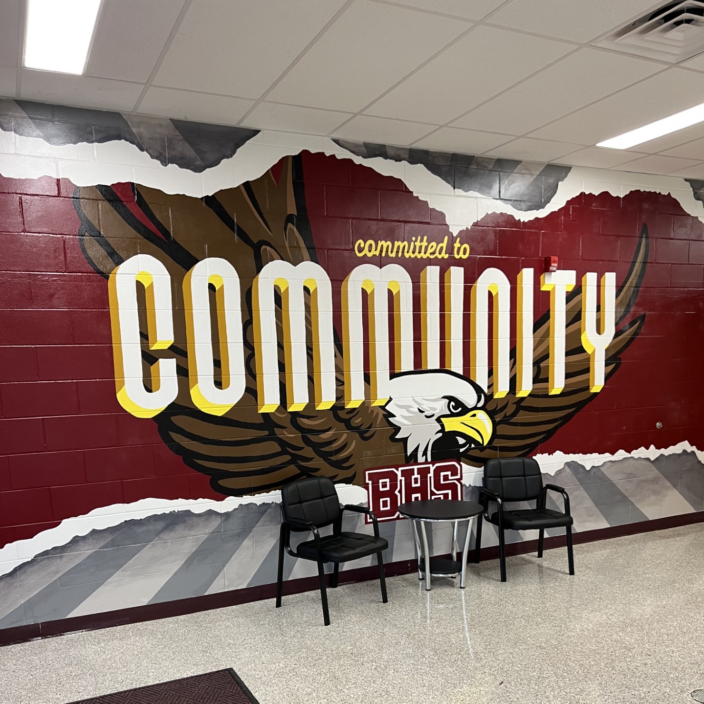 Brandon High School Unveils Uplifting Mural To Start School Year ...