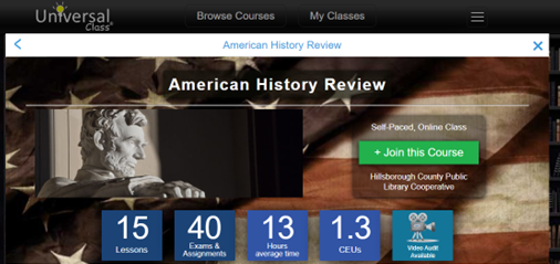 UniversalClass, An Educational Program, Is Being Offered By County ...