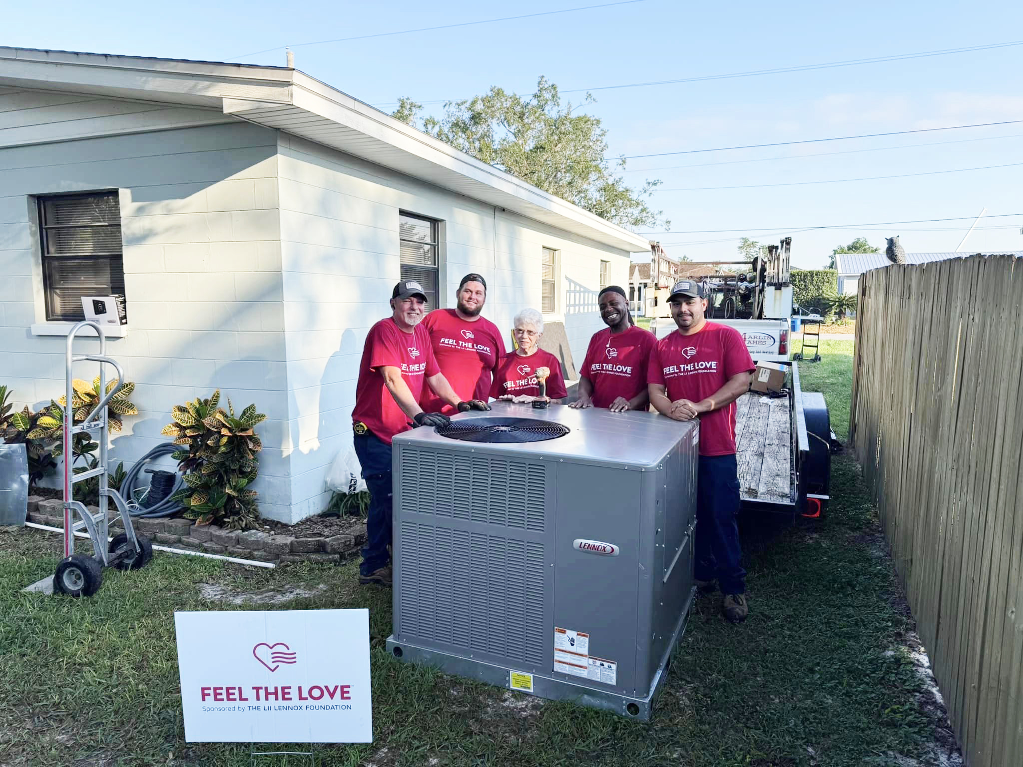 Marlin James And Lennox Foundation Bring Comfort To Community Heroes ...