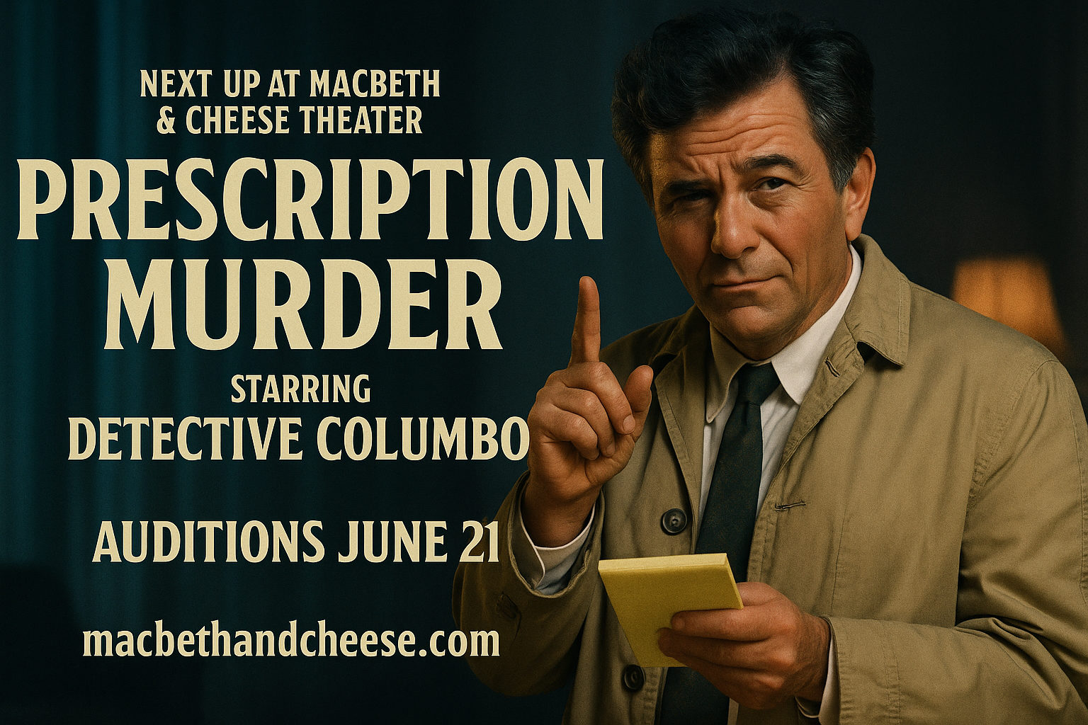 MacBeth And Cheese Community Theater Brings Columbo To Ruskin | Osprey ...