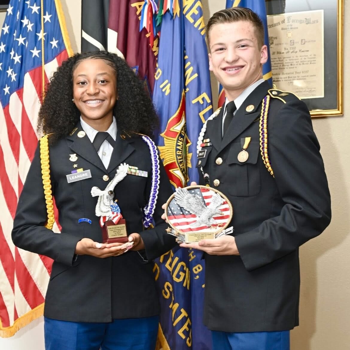 Two Lennard High School JROTC Cadets Recognized In VFW’s Annual Essay ...